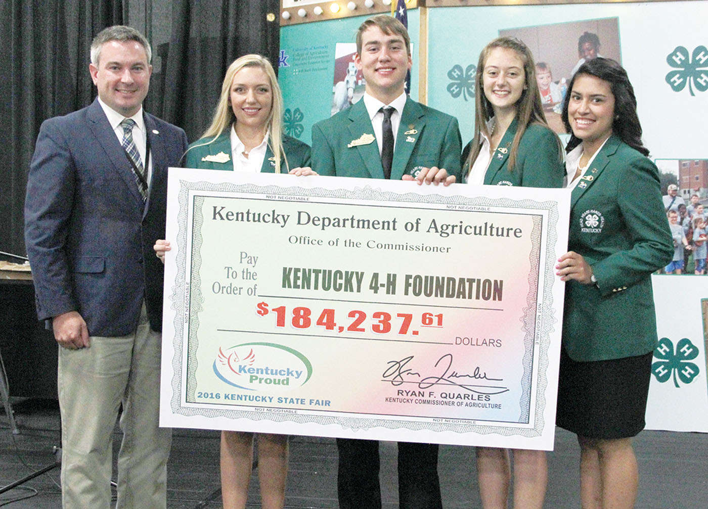 KDA presents ‘Ag Tag’ checks to Kentucky 4-H, FFA | The Interior Journal