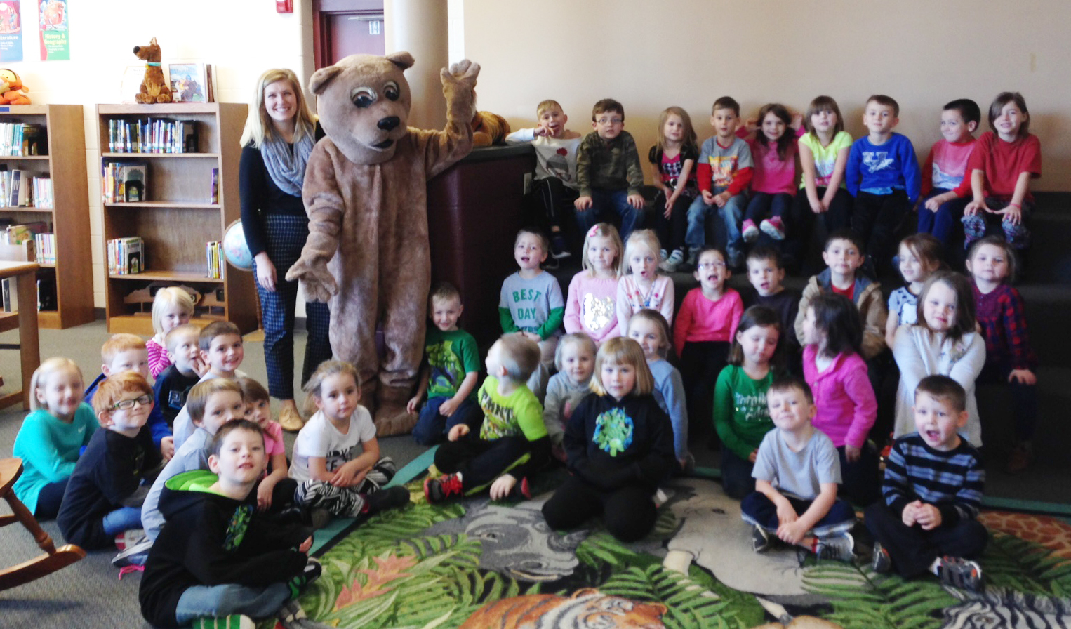 Scrubby Bear visits Highland, Waynesburg | The Interior Journal