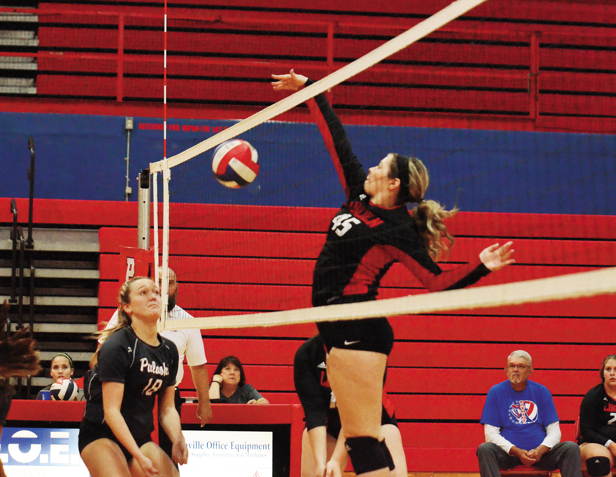 Lady Pat volleyballers rally, then fall to PC - The Interior Journal ...